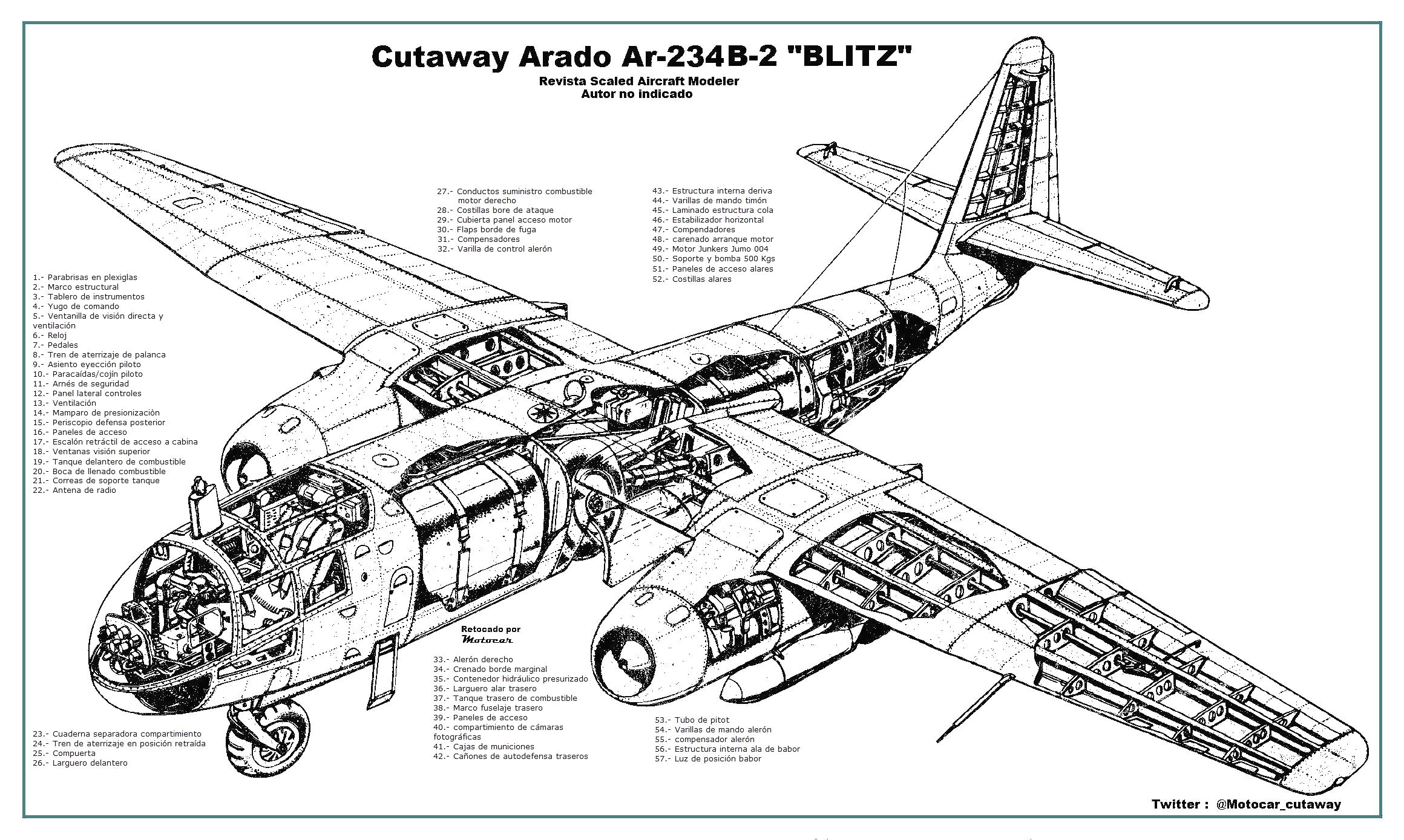 Cutaway Arado Ar 234 2 :: Mycity-Military.com